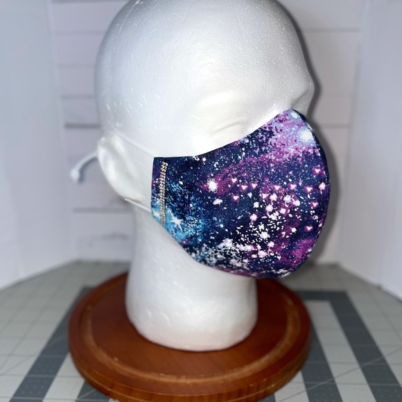 Hand Crafted | Accessories | Galaxy Nebula Face Mask Milky Way Universe ...